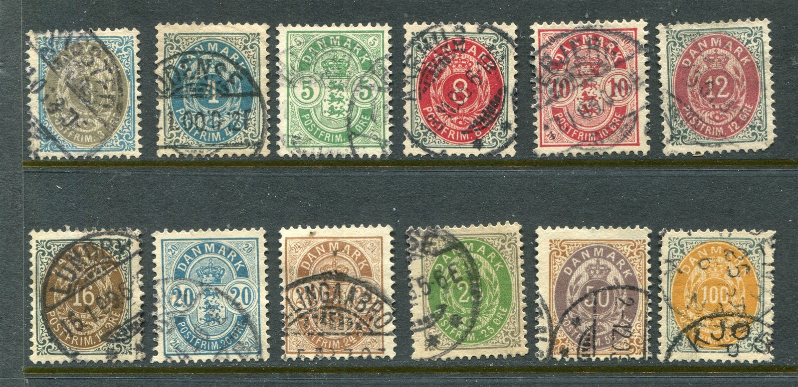 Denmark #41-52 Numeral Complete Set [Used] | eBay