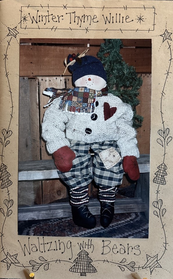 Lot of 3 “Waltzing With Bears” Sewing, Craft Patterns. 6.5” to 31 ...