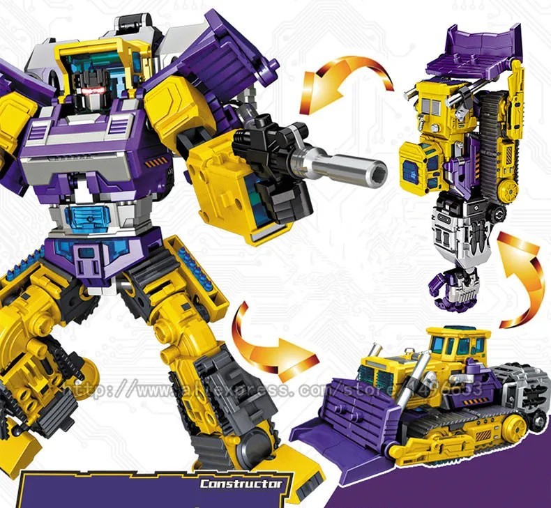 Jinbao Devastator G1 6-in-1 Oversized 45cm Transformers Action Figure ...