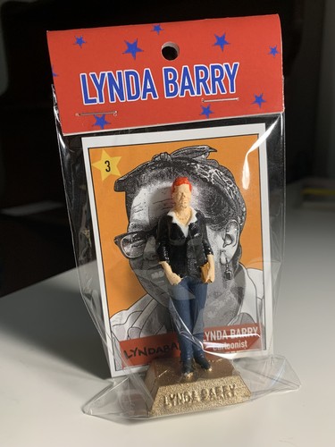 Famous Cartoonist LYNDA BARRY 3” figurine. Resembles Marx Presidents ...