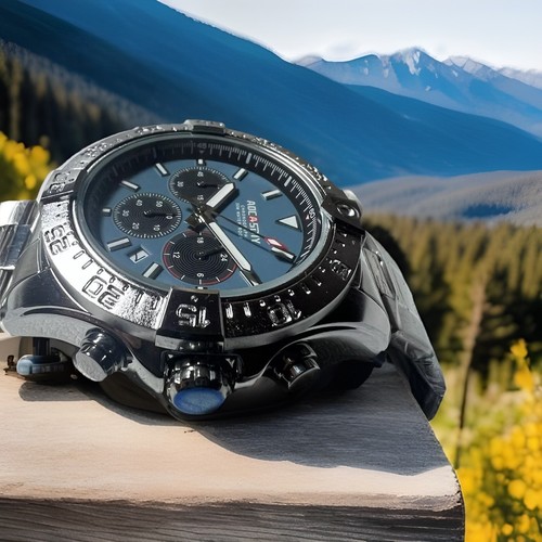 AOCASDIY Chronograph 30M,A6075,date,Super Luminous ,45mm Case, men’s ...