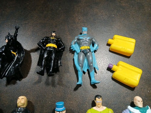 Vintage Batman Movie Figures Robin Riddler Mr Freeze Penguin Bob the ...