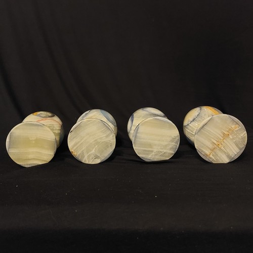 Vintage Marble Onyx Alabaster Goblets Chalet 5 inch Glasses Set Of 4 | eBay