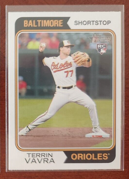 2023 Topps Heritage #148 Terrin Vavra RC Rookie Baltimore Orioles | eBay