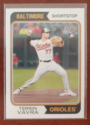 2023 Topps Heritage #148 Terrin Vavra RC Rookie Baltimore Orioles | eBay