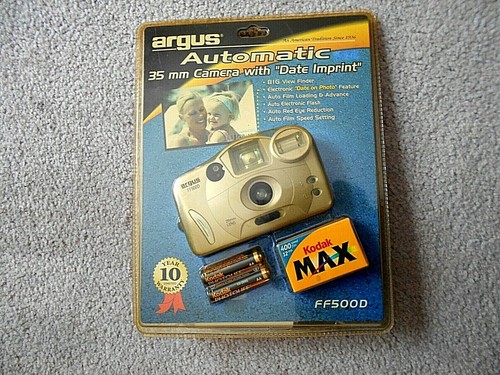 Argus Automatic 35mm Film Camera w/built-in flash and Date Imprint ...