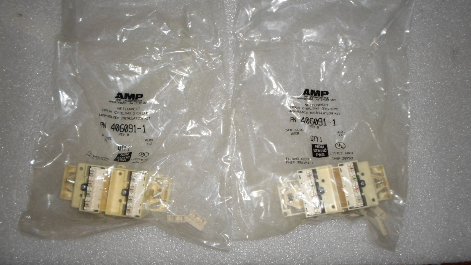 AMP 406091-1 NetConnect Open Cabling System Unshielded Installation Kit ...