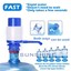 5 & 6 Gallon Hand Pump for Water Bottle Jug Manual Drinking Tap Spigot ...