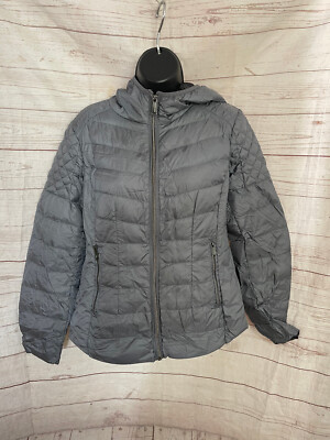 BCBGeneration Women’s Gray Ultra Lightweight Packable Down Puffer Jacket Size M | eBay