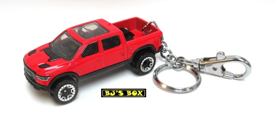 Diecast Keychain 2020 Dodge Ram 1500 Rebel Red Custom Keyring Key Chain ...