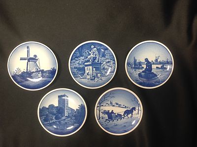 Vintage Miniature ROYAL COPENHAGEN Collectors Plates, Set (5) | eBay
