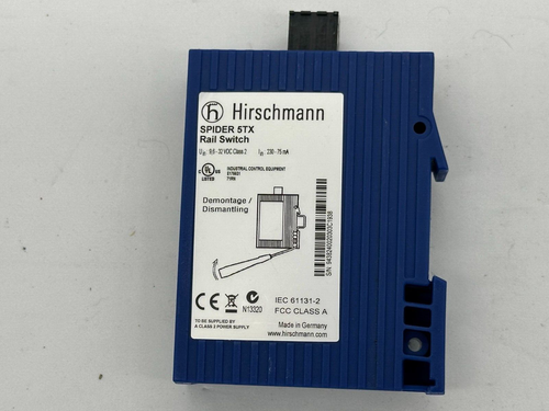 Hirschmann Spider 5TX Ethernet Rail Switch 5 Port UPS/FedEx | eBay