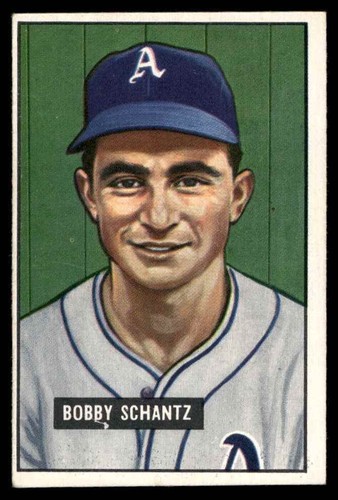 1951 Bowman Bobby Shantz Philadelphia Athletics #227 A9 | eBay