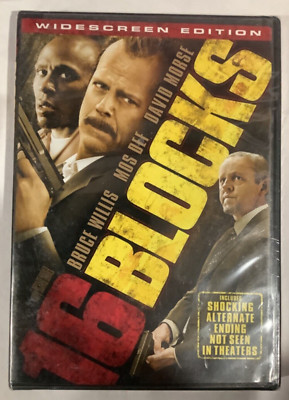 16 Blocks (DVD, 2006, Widescreen) Bruce Willis, Mos Def, David Morse ...