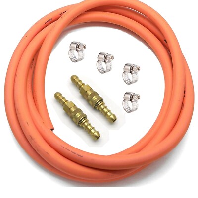 GAS HOSE QUICK RELEASE SNAP FIT COUPLING KIT 3M ORANGE LP LPG PROPANE ...