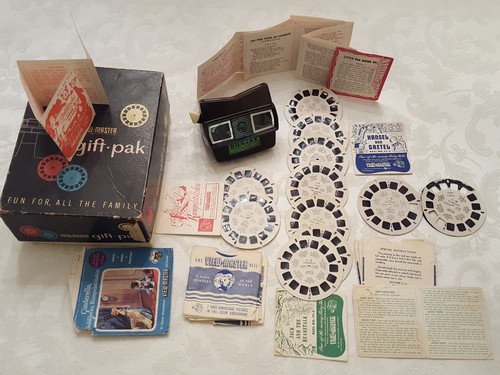 Vintage 1950s SAWYER'S VIEW-MASTER Stereoscope, Reels, Story Phamplets ...