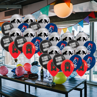Godzilla Birthday Balloons Happy 10th Birthday Luke 🎉 What A Fun