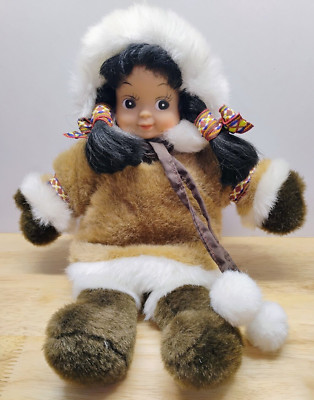 Arctic Circle Ent Alaskan Plush Girl Eskimo Doll Parka Coat 11" Plush ...