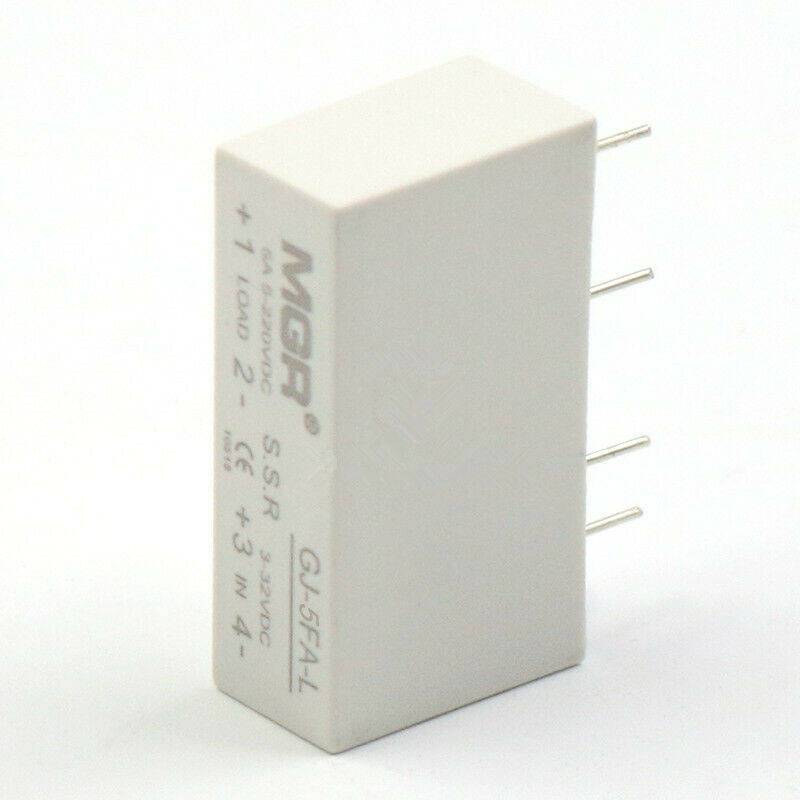 1pcs GJ-5FA-L single-phase solid state relay 5A DC-DC load 5-220VDC/IN ...