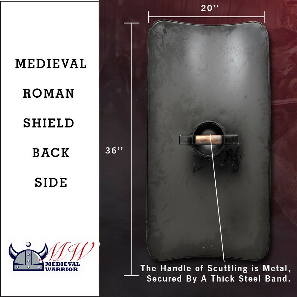 Medieval Warrior Functional Medieval Roman Armor Legion Scutum Shield ...