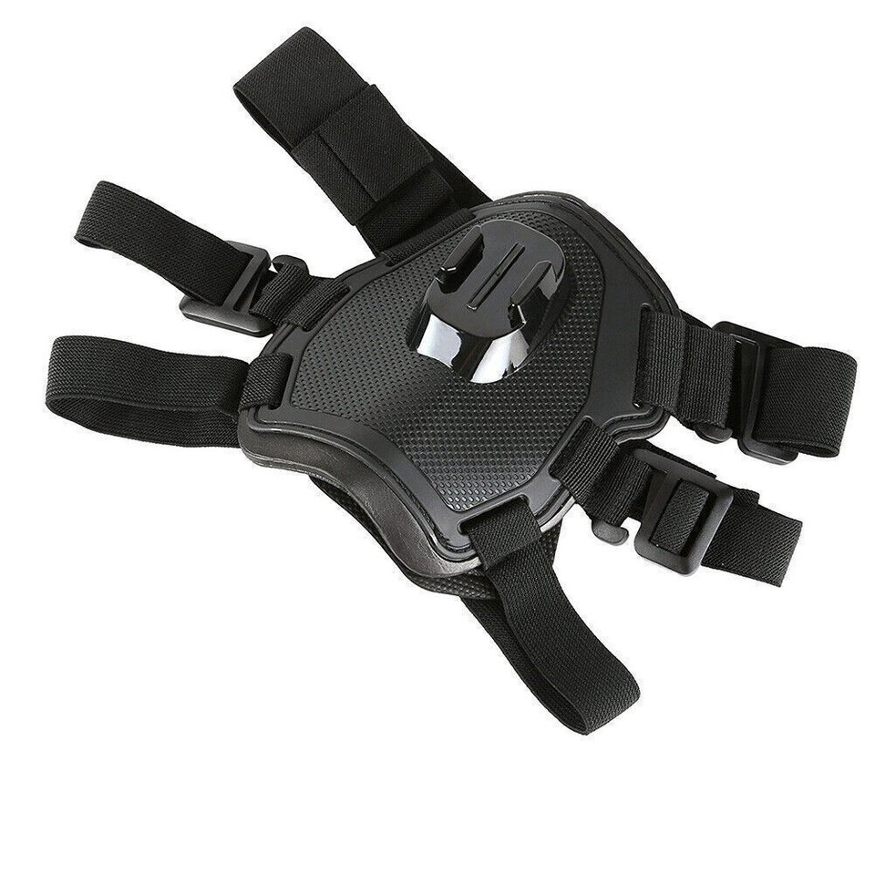 1X For Go Pro HD Camera Adjustable dogs Pets Harness Back & Chest Belt ...