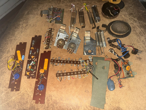 Vintage Astatic D-104 microphone mixed parts power Amplified cb radio ...