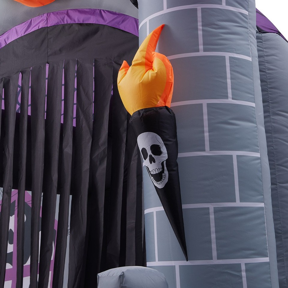 Halloween 11FT Castle Arch Inflatable Blow Up Party Decoration ...