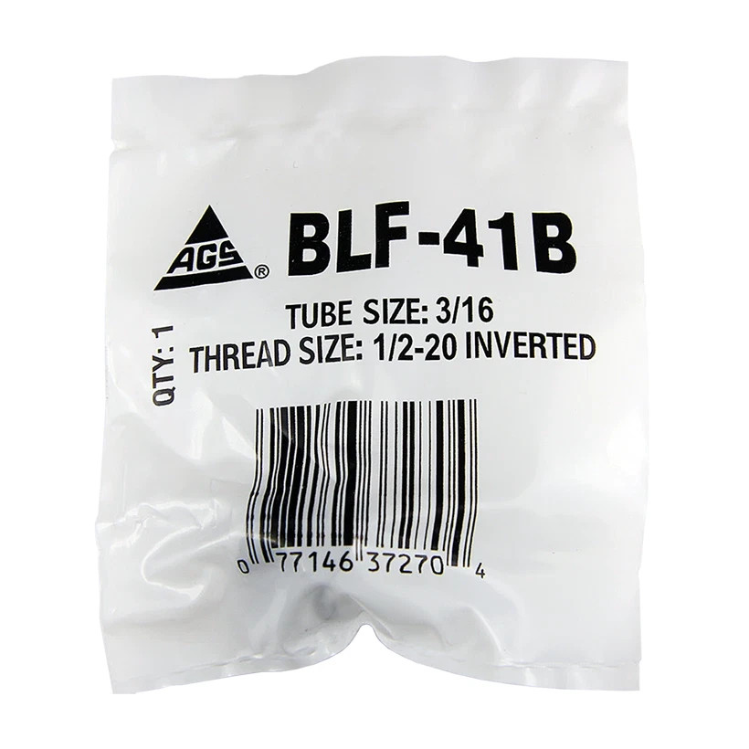 10 p. American Grease Stick BLF-41B Tube End Fitting Nut 3/16" (1/2-20 ...