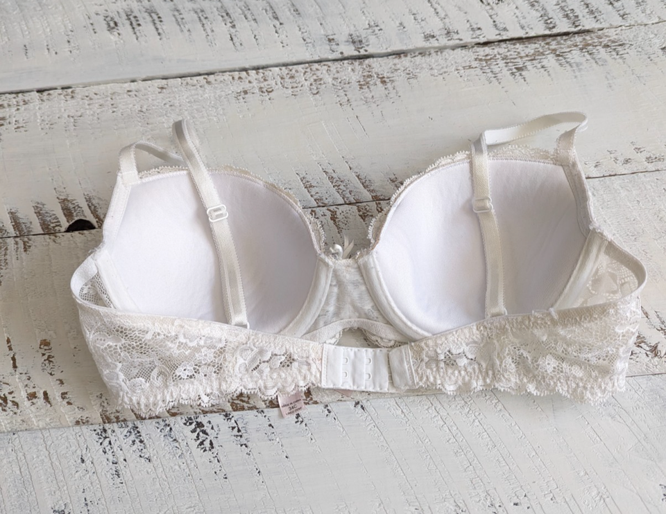 Vintage Victoria’s Secret Angels Size 34C White Lace Demi Bra | eBay