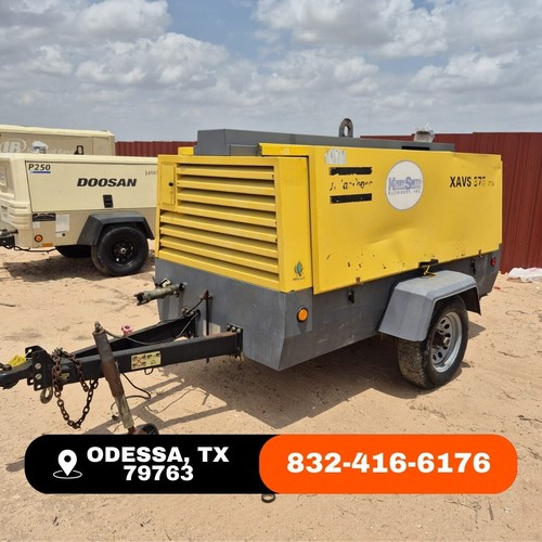 ATLAS COPCO 375 CFM - 225 PSI Portable Air Compressor Sandblasting | eBay