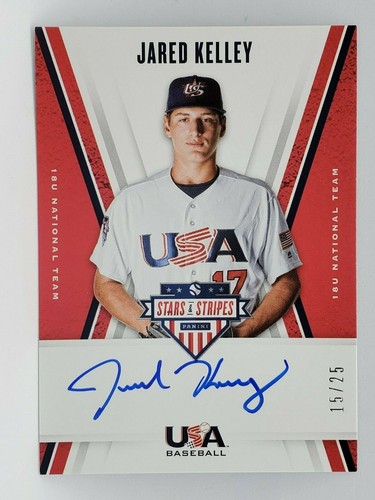 2020 Stars & Stripes Baseball - Blue Ink On Card Auto #d 15/25 - JARED ...