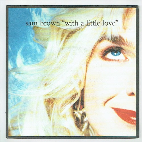 Sam Brown Vinyl 45 RPM 7 " With a Little Love Juke Box Mini Hole Am ...