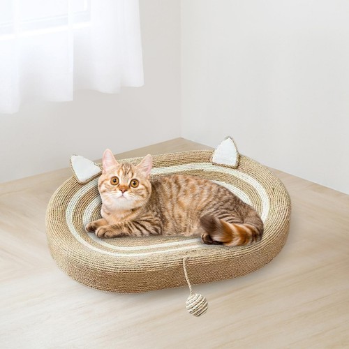 Oval Cat Scratch Pad Lit en carton pour tapis d'intérieur | eBay