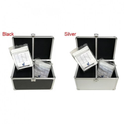CheckOutStore Aluminum CD/DVD Hanging Sleeves Storage Box (Holds 200 ...