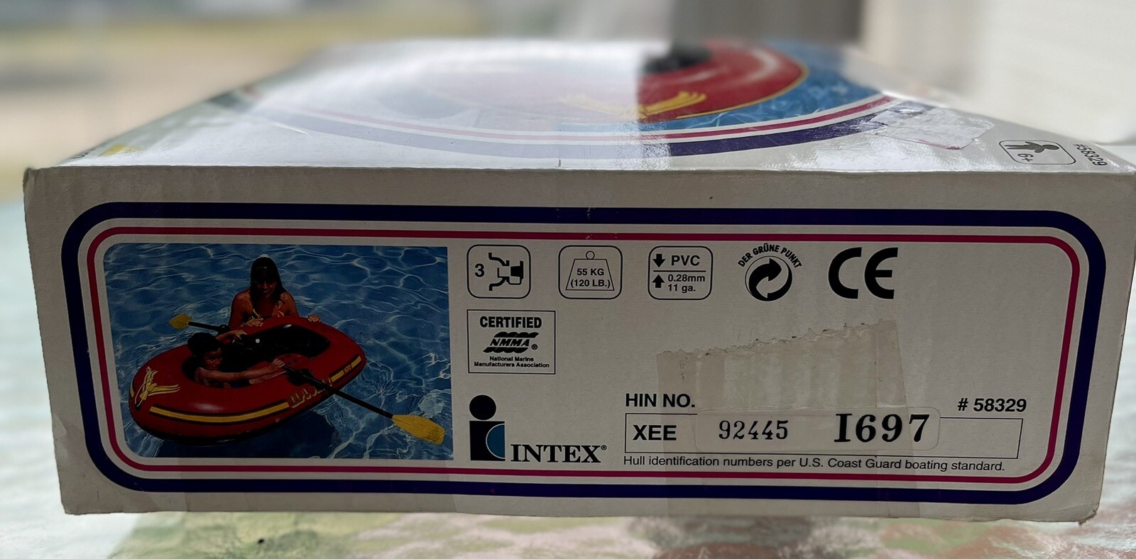 Vintage 1996 The Wet Set EXPLORER 100. 1 Person Inflatable Boat Raft ...