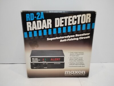 Vintage Maxon RD-2A Radar Detector Black Anti-Falsing Circuit - Tested ...