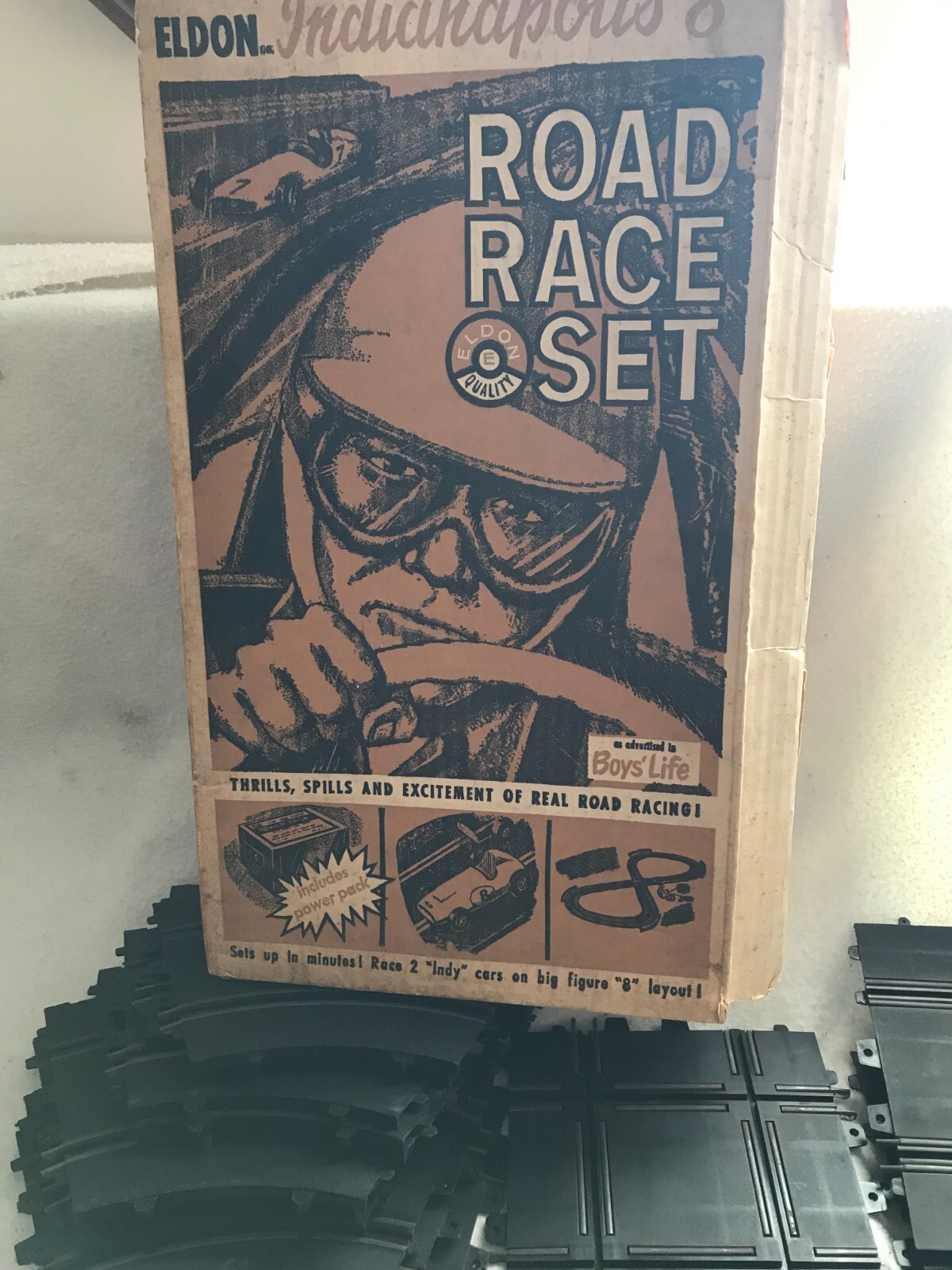 Vintage Eldon slot car road racing set. WORKS !! | eBay