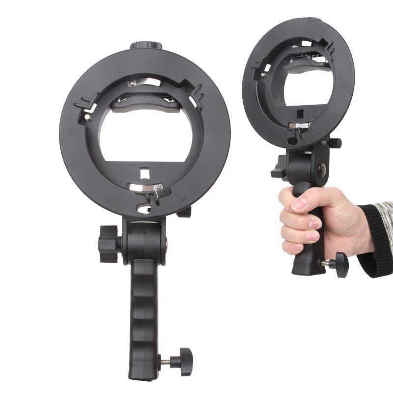 Handheld Grip S-Type Bracket Bowens S Holder for Speedlite Flash Snoot ...