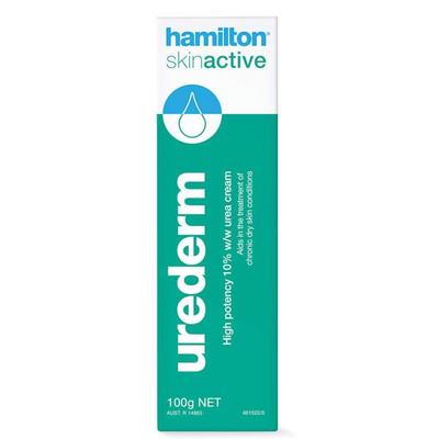 HAMILTON skin active UREDERM 100G high potency 10% UREA cream DRY ...