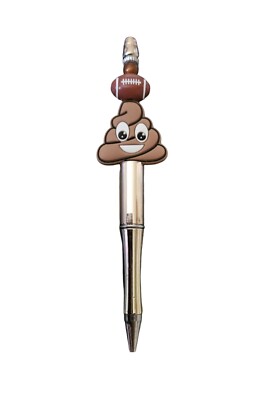 Handmade Football/Poop Black Ink Twist Pen - New | eBay