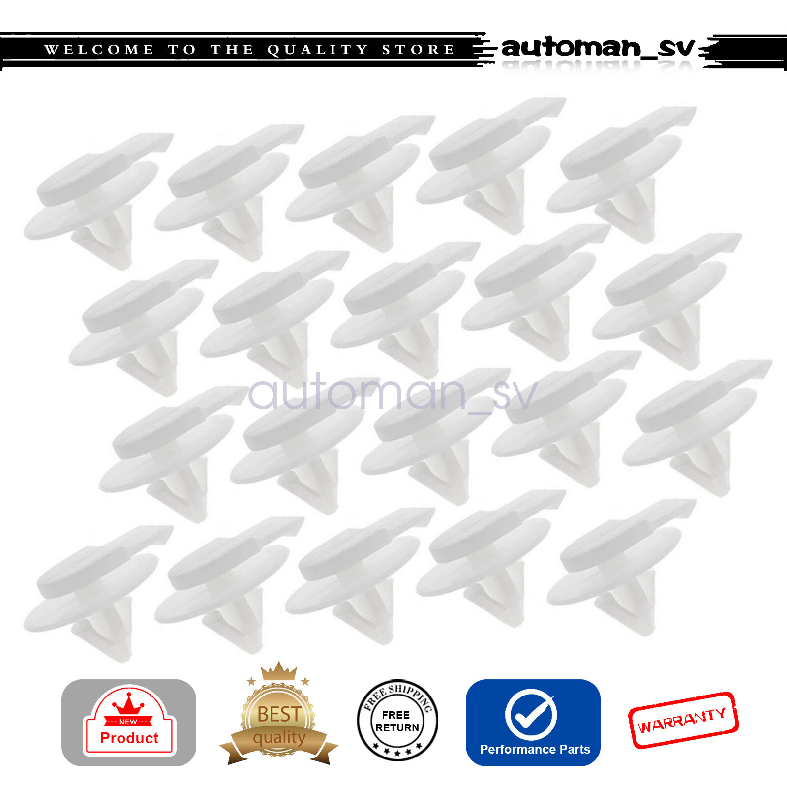 20 Trim Panel & Fender Flare Moulding Clips For Mini-Cooper Fit Part ...