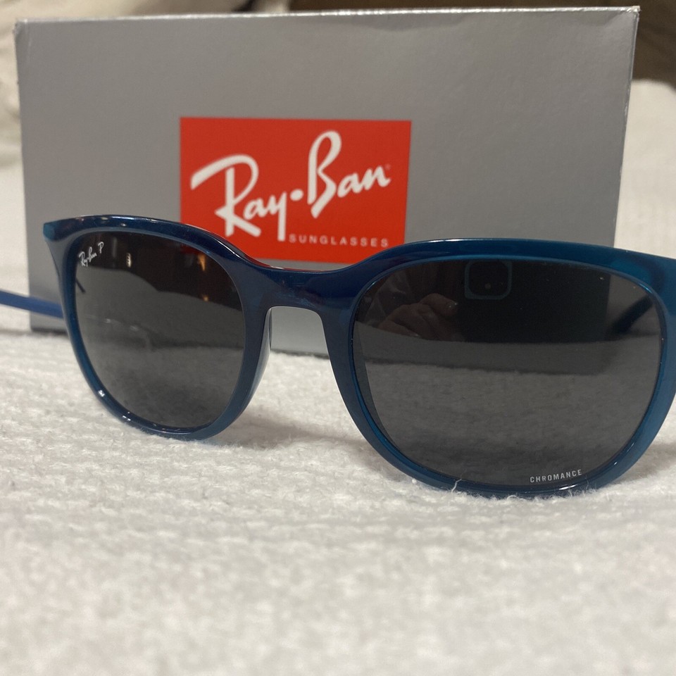 Ray Bans Ray-Ban RB4386 Square Sunglasses Transparent Turquoise ...