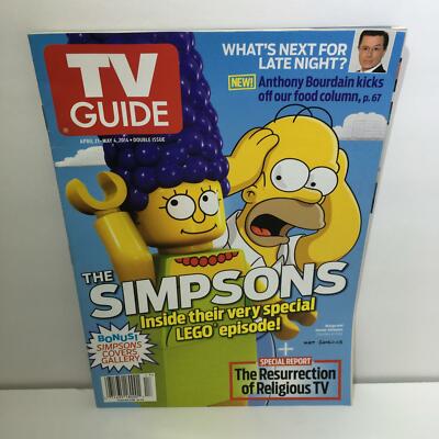 TV Guide April 21-May 4 2014 Double Issue The Simpsons Cover | eBay