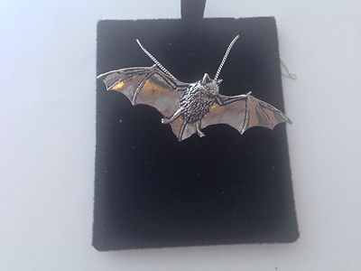 A34 Bat on a 925 sterling silver Necklace Handmade 18 inch chain | eBay