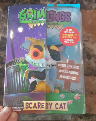 NIB Fingerlings Grimlings Scaredy Cat Grin to Grim WowWee Cat 30 ...