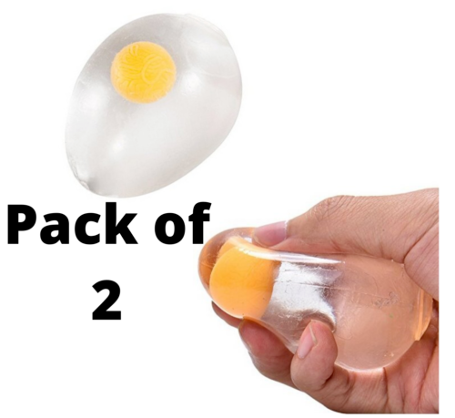 Fidget Toy X2 Splat Egg Yolks -Squeeze Stretch Squishy Stress Relief ...