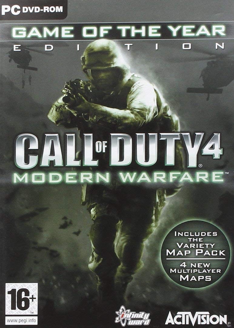 CALL OF DUTY 4 MODERN WARFARE GAME OF THE YEAR EDITION PC DVD | eBay ...