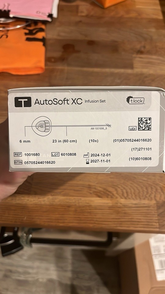 Tandem AutoSoft XC Infusion Set Tubings, 23-inch (60cm), 10-Pack | eBay