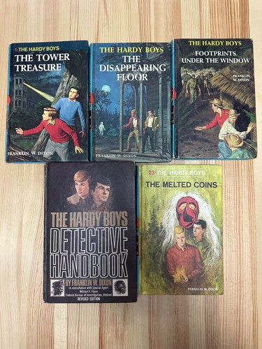 Lot of 5 The Hardy Boys series books-Original Hardcover-Franklin W ...