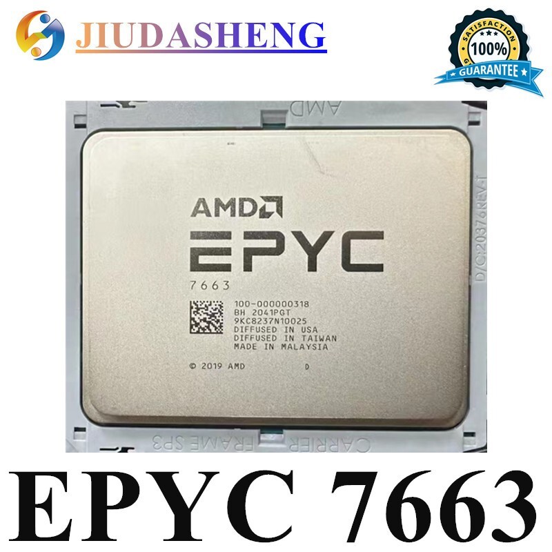 AMD Milan EPYC 7663 CPU 2.00GHz 56-Core 256MB SP3 240W Processor NO ...